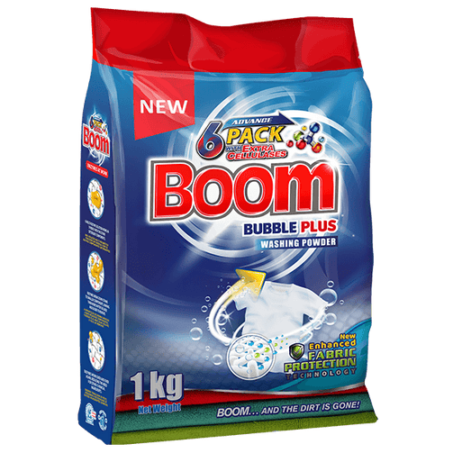 Boom Bubble Plus Washing Powder 1kg – The Lusaka Grocery Delivery Company